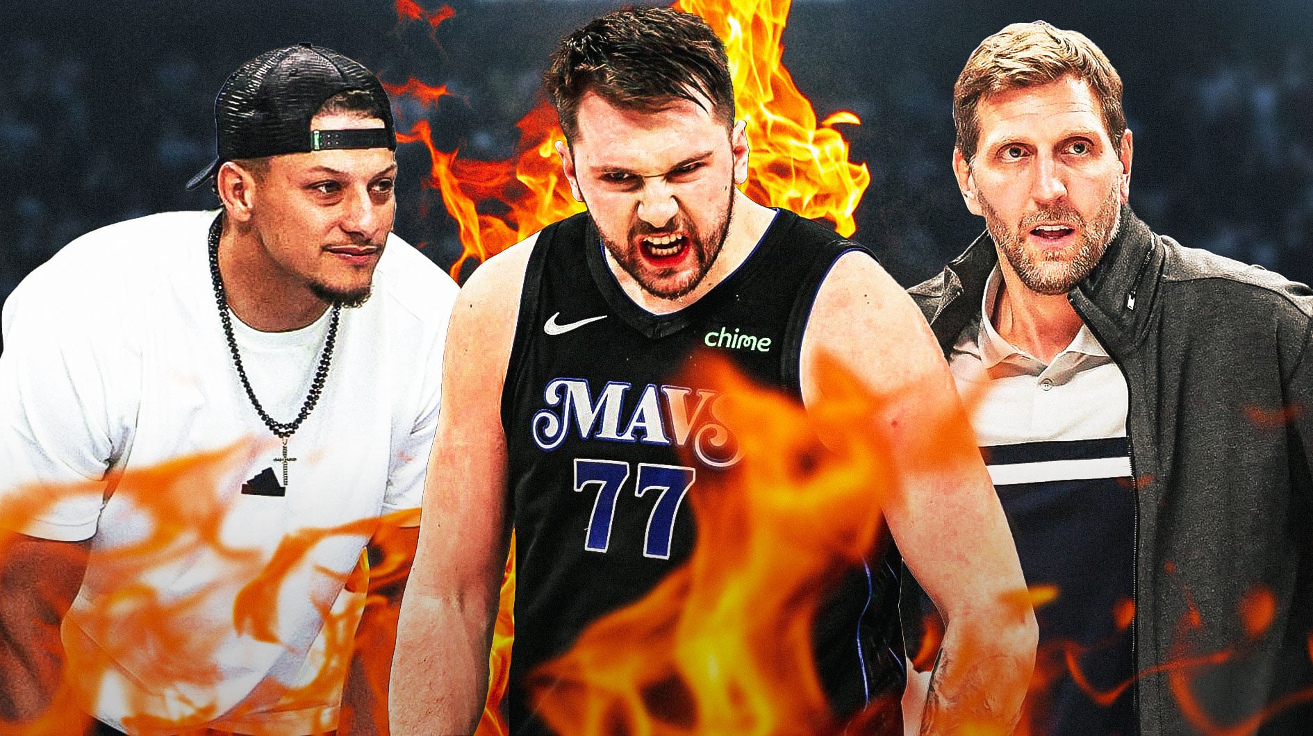 Dirk Nowitzki, Patrick Mahomes react to Mavericks' epic Game 2 win vs ...