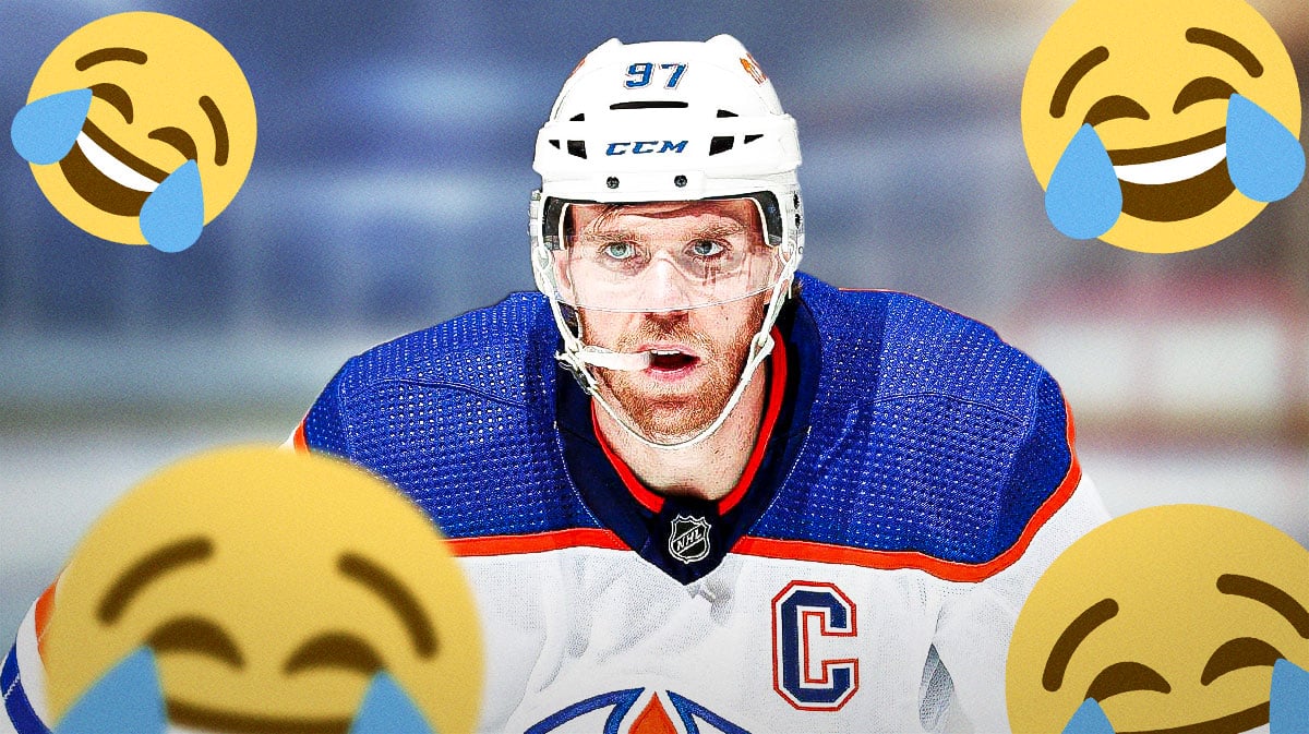 Connor McDavid's hilarious reaction to Oilers' nail-bitting Game 7 win ...