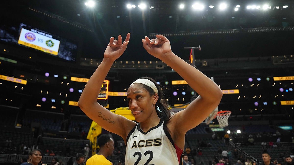 A'ja Wilson's historic streak, Aces defense shine in Sun upset