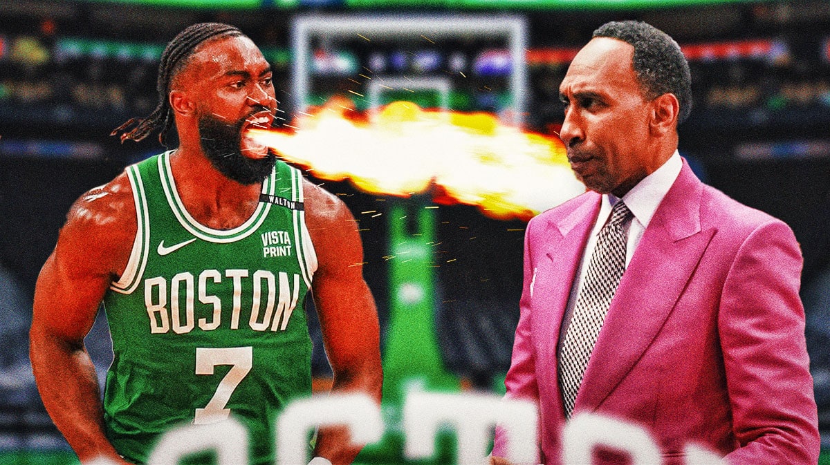 Celtics' Jaylen Brown takes savage dig at Stephen A. Smith with parade ...