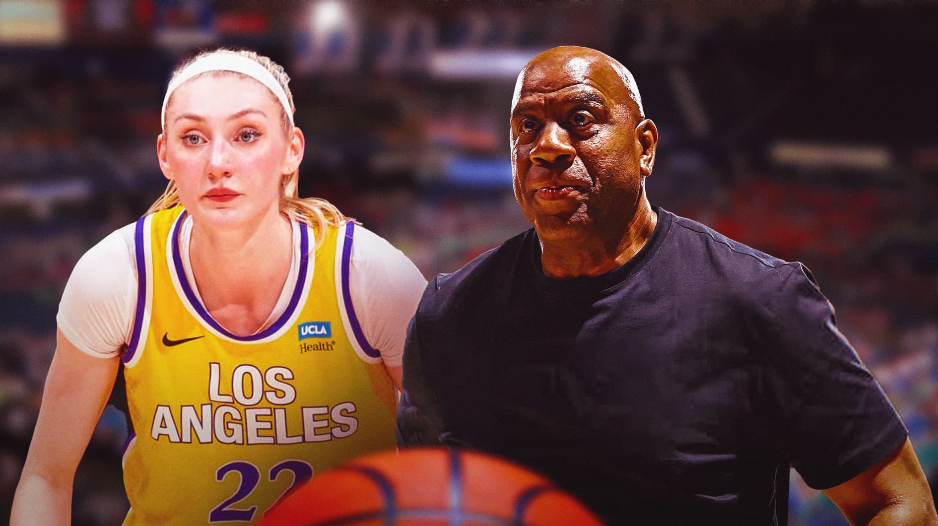 Magic Johnson reacts to Cameron Brink's concerning injury vs. Sun