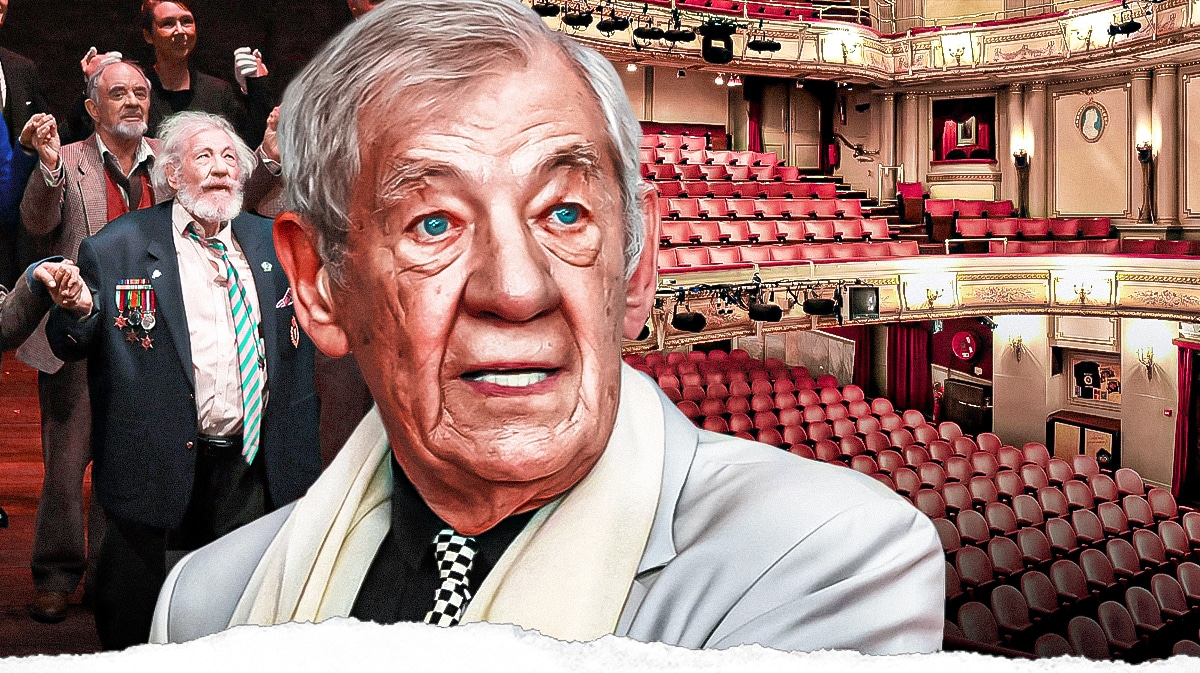 Sir Ian McKellen falls off stage in Player Kings, rushed to hospital