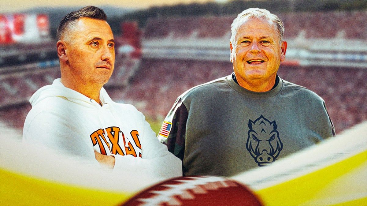 Sam Pittman reacts to Steve Sarkisian's 'Texas hate' allegation against ...