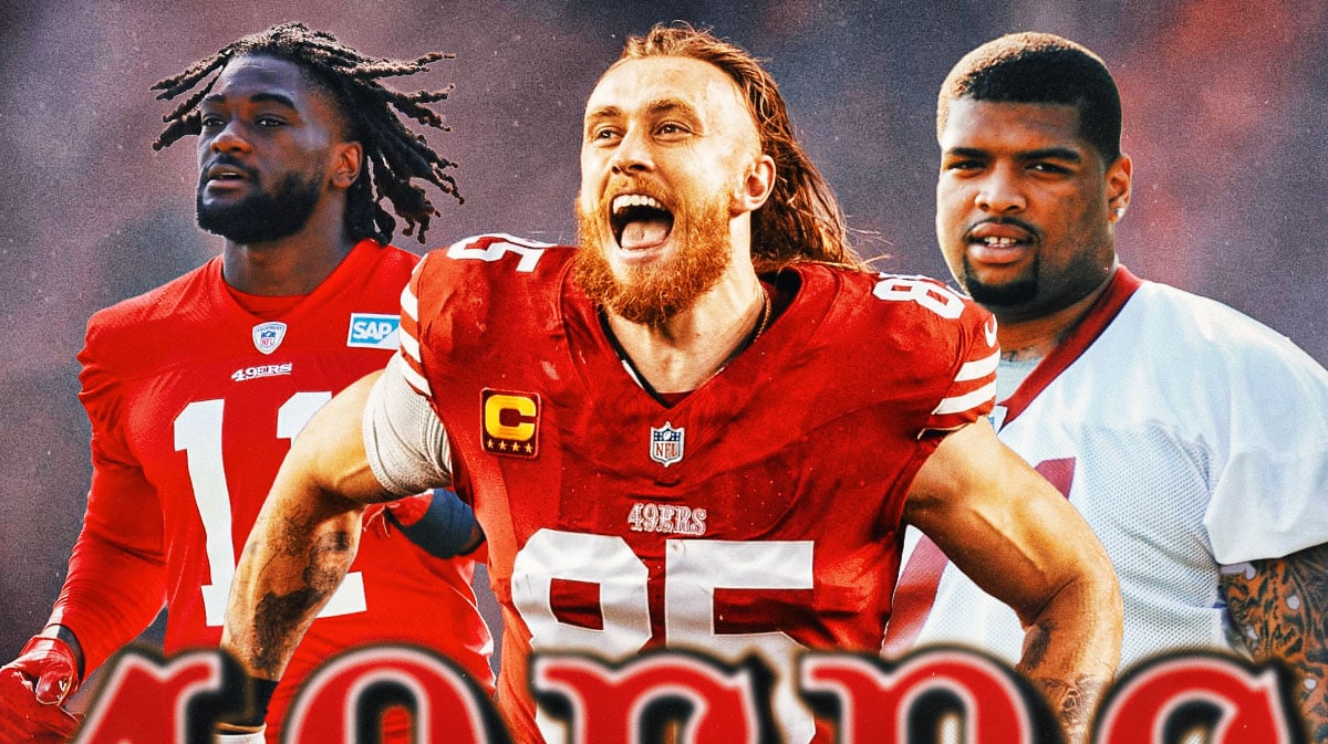 49ers' George Kittle reacts to Brandon Aiyuk, Trent Williams absences