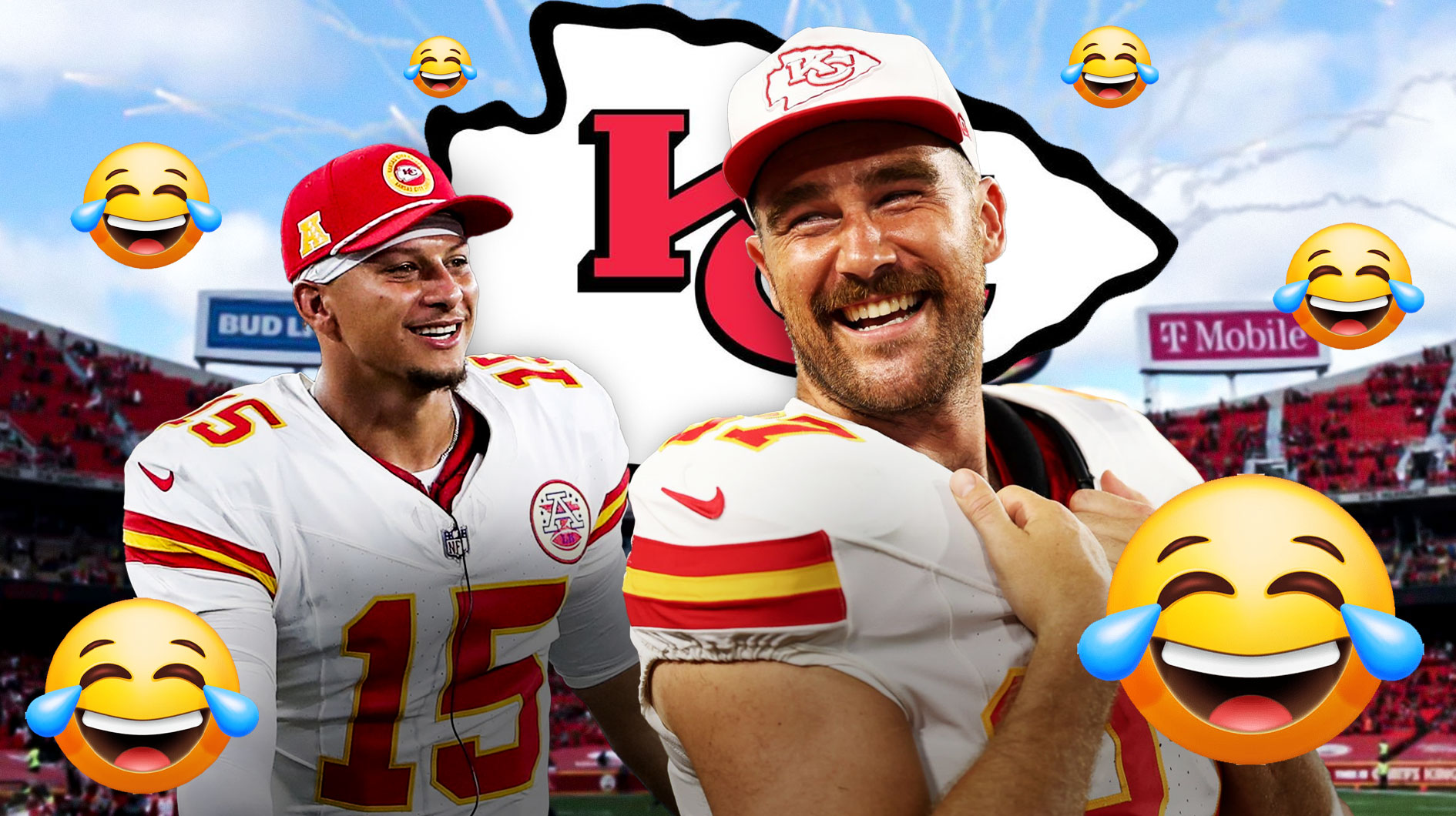 Chiefs' Travis Kelce trolls Patrick Mahomes' 'voice' during interview