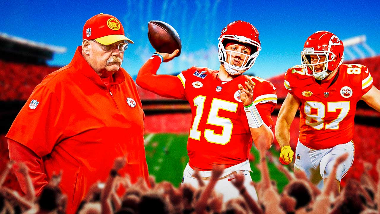Watch Andy Reid's reaction the moment Patrick Mahomes tries behind-the ...