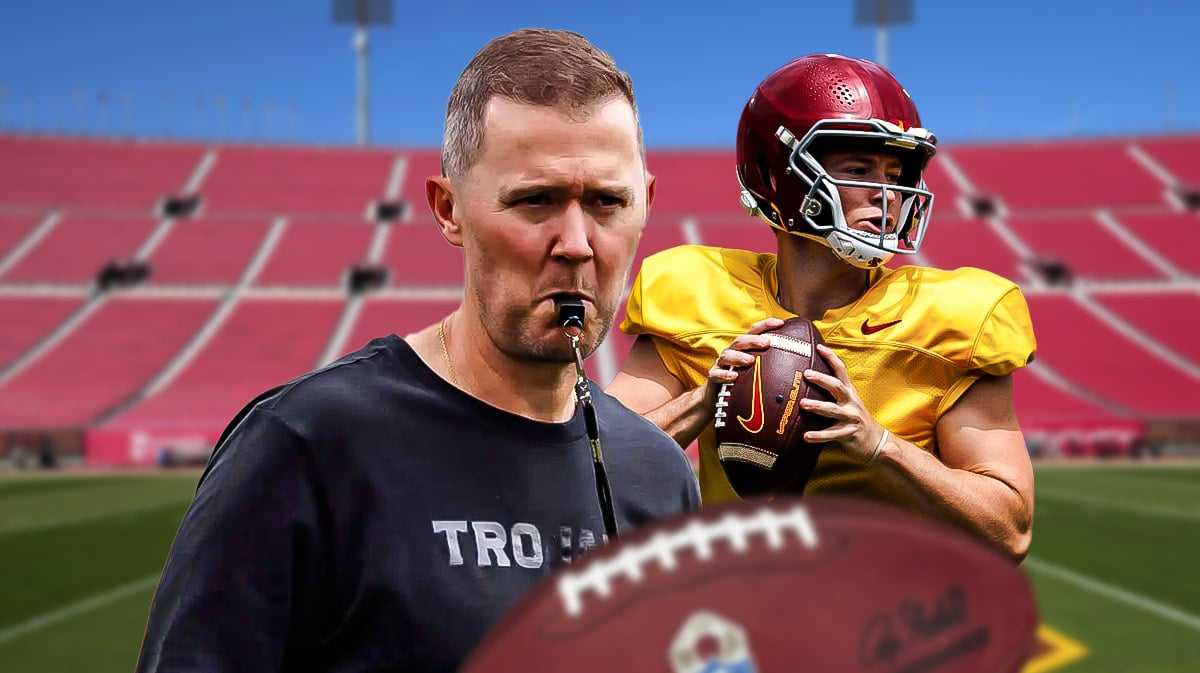 USC football coach Lincoln Riley noncommittal on Miller Moss's QB1 status