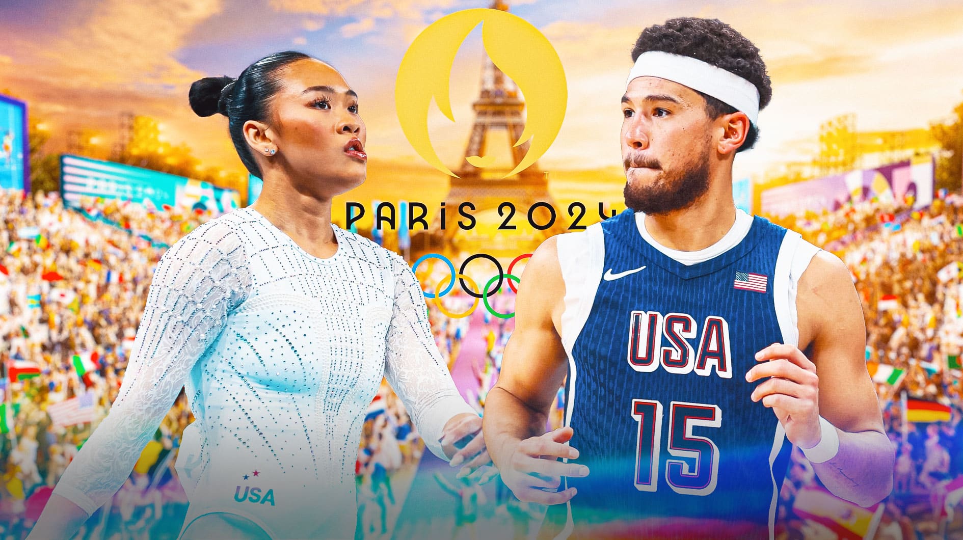 Devin Booker-Suni Lee Paris photo sparks wild reactions
