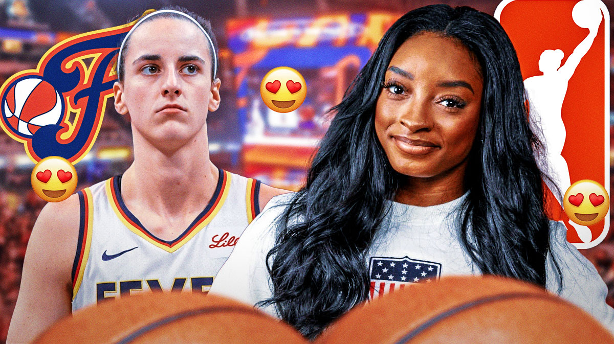 Simone Biles sends strong 'women's sports' message after meeting Fever's Caitlin Clark