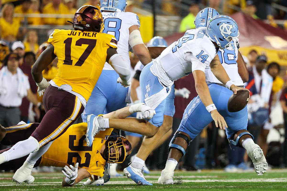 North Carolina football coach Mack Brown reacts to 'crushing' Max ...