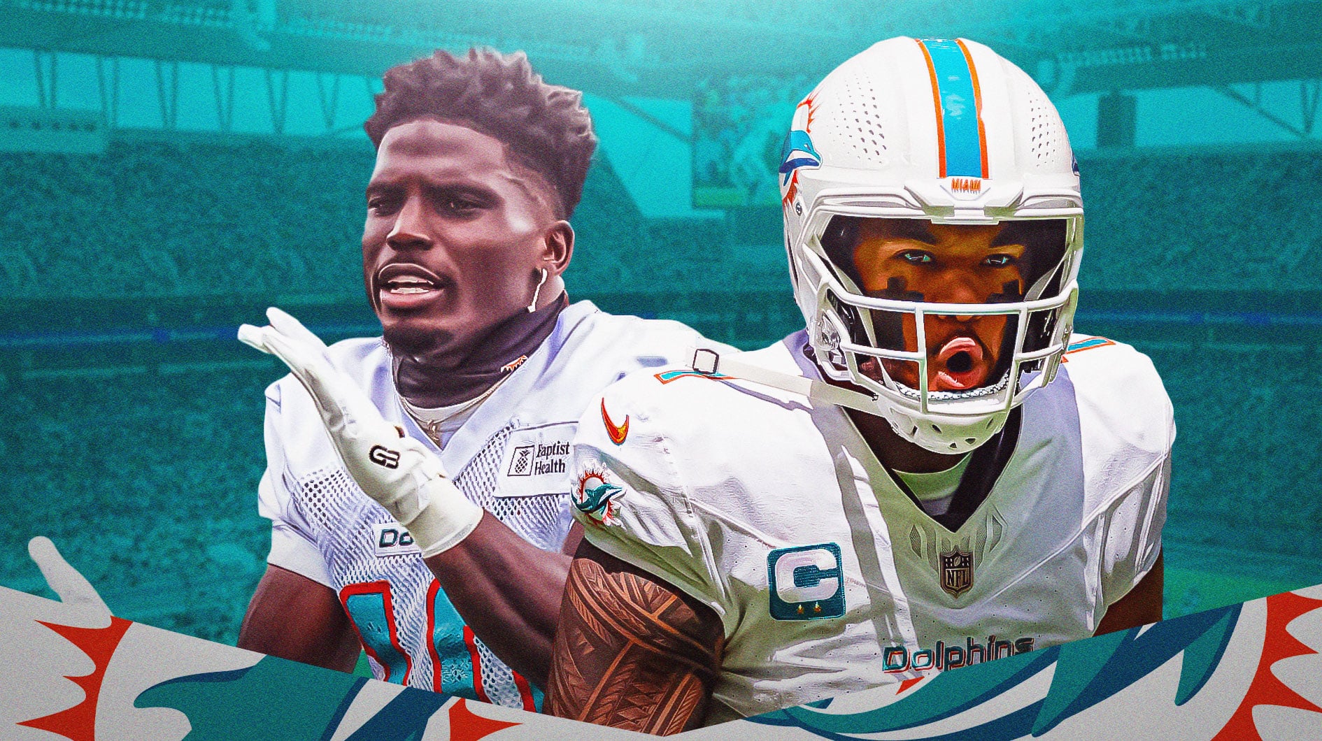 Dolphins' Tyreek Hill's hyped reaction to Tua Tagovailoa's new contract