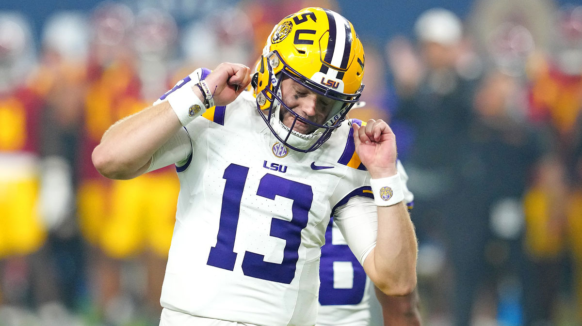 LSU football's Brian Kelly drops blunt take on Garrett Nussmeier vs ...