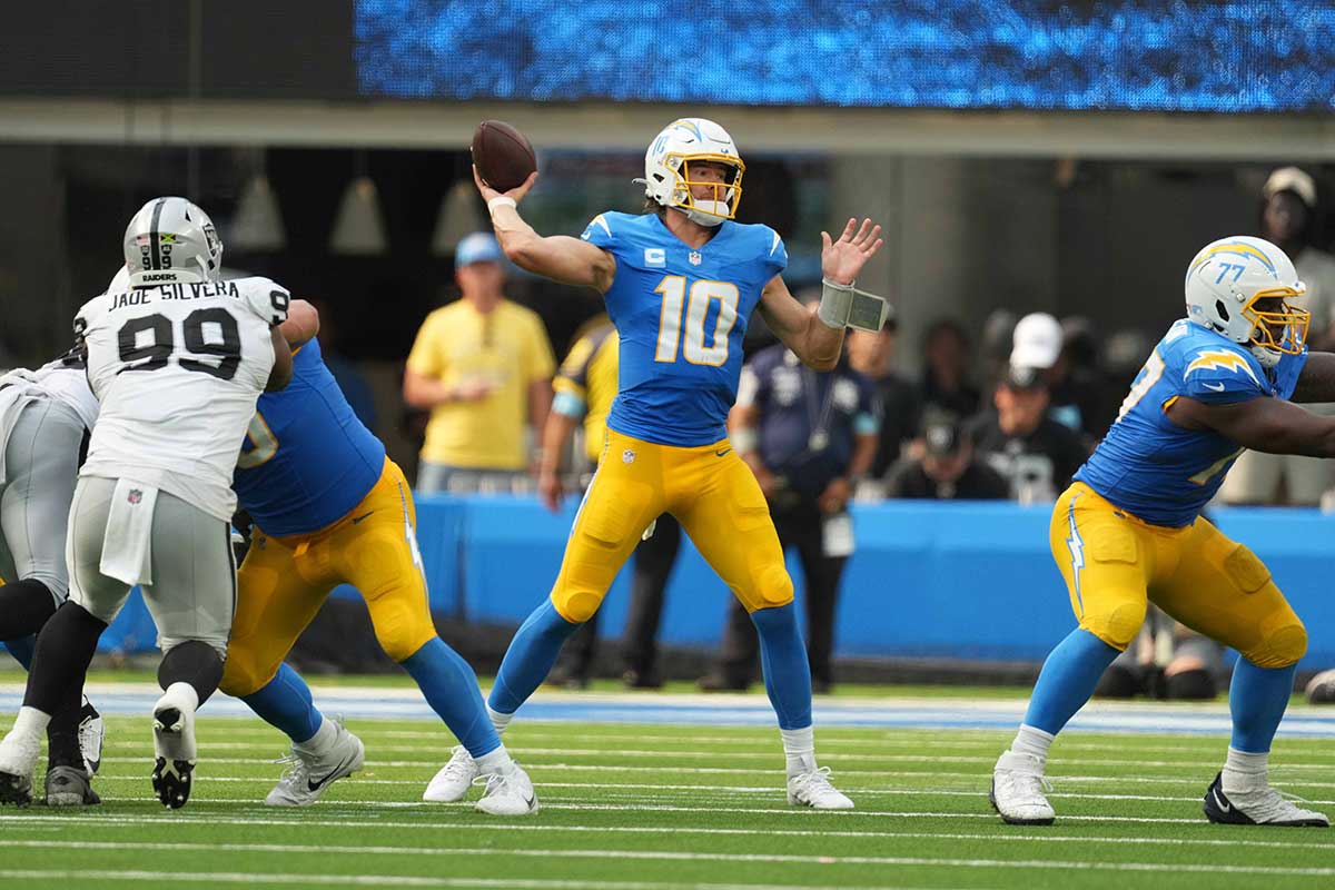 Chargers' Justin Herbert drops 'special' take on Jim Harbaugh's first win