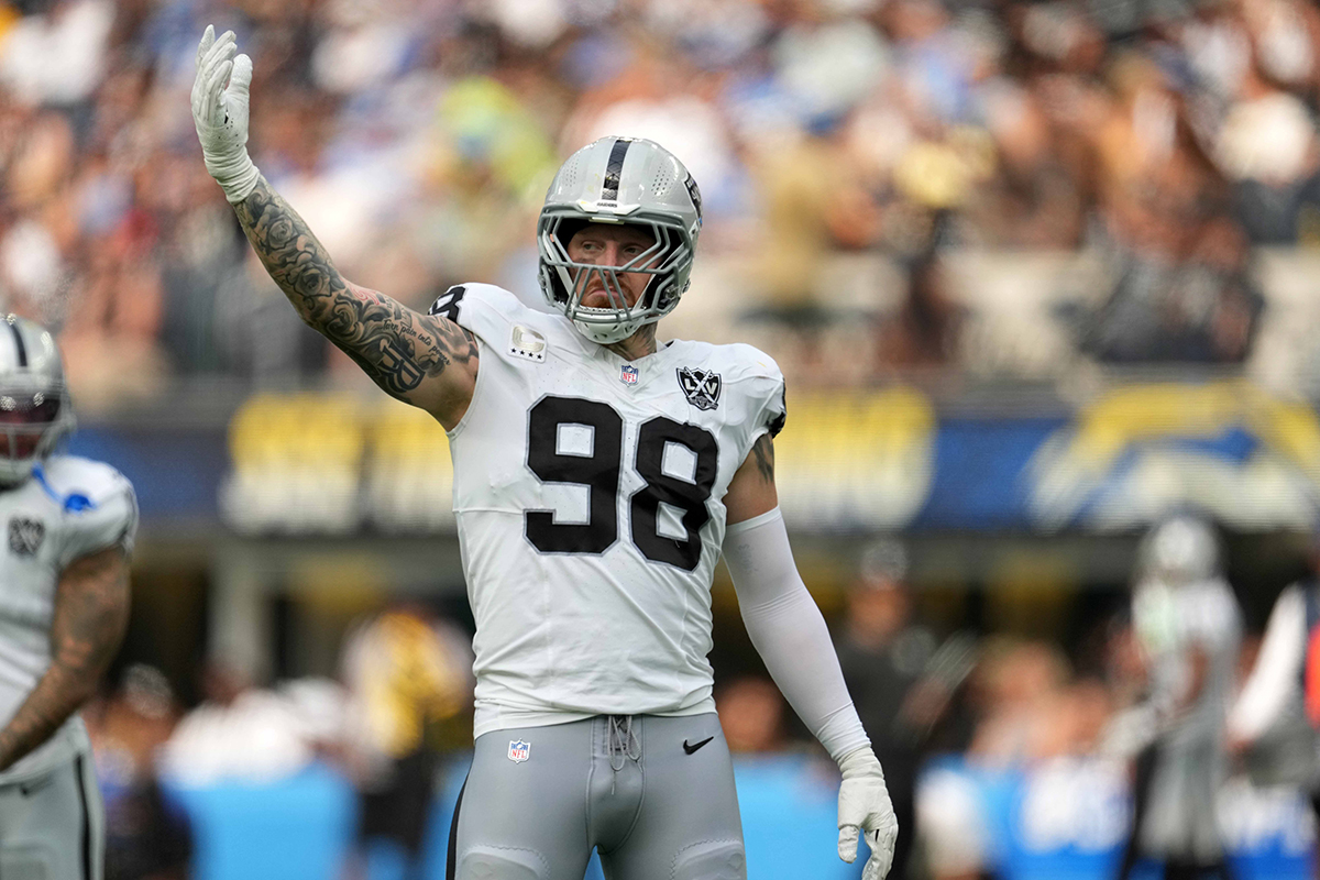 Maxx Crosby's NSFW message to Raiders' Mark Davis after upset win over Ravens
