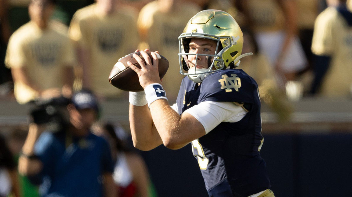 Notre Dame QB Riley Leonard's 'bad' admission on interception that blew ...