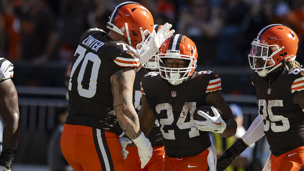 Nick Chubb's TD in return makes Browns' Jameis Winston giddy