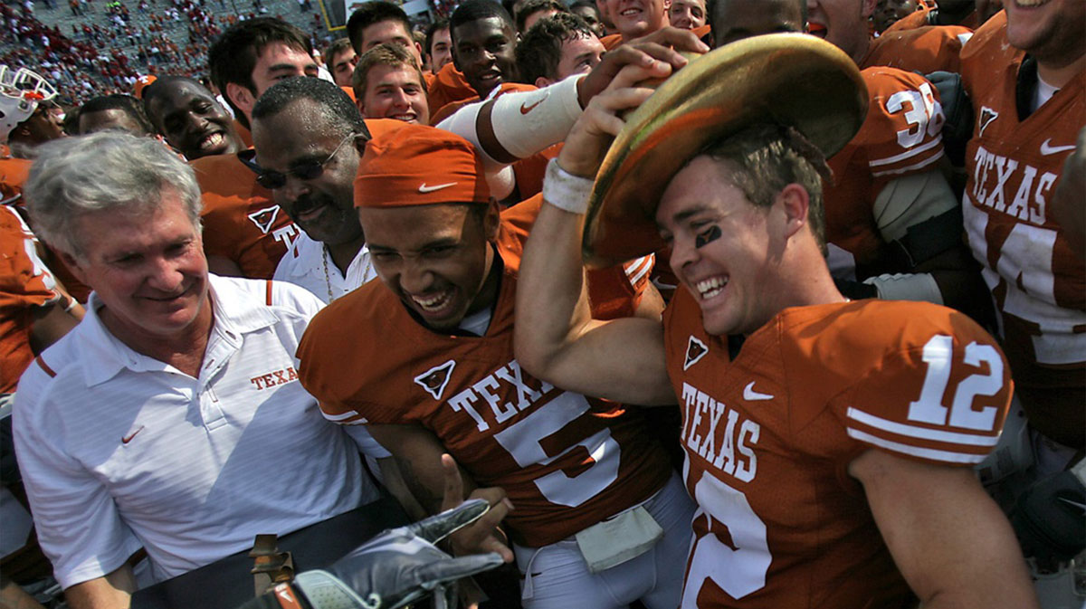 Texas football legend narrates hype video ahead of Red River Rivalry vs ...