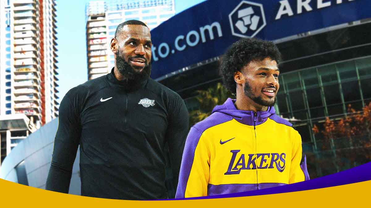 Lakers' LeBron James welcomes Bronny to NBA with rookie hazing prank