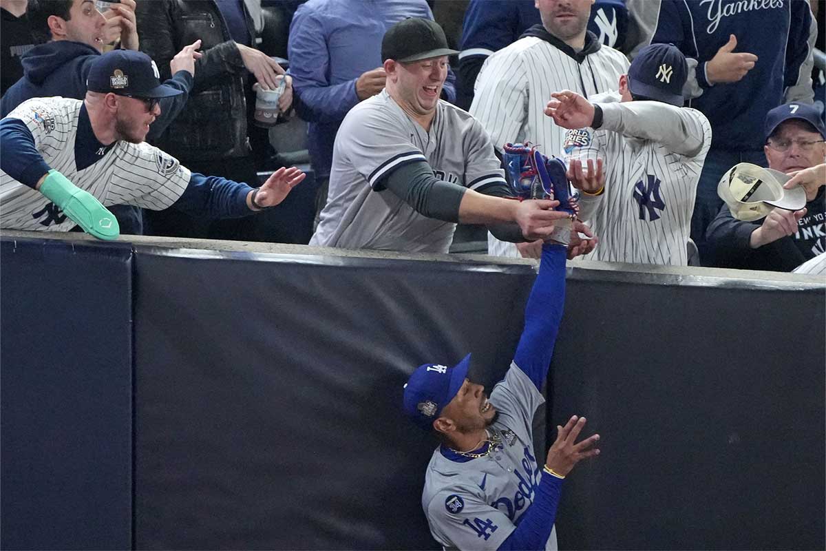 Yankees fans involved in Mookie Betts World Series incident banned from ...