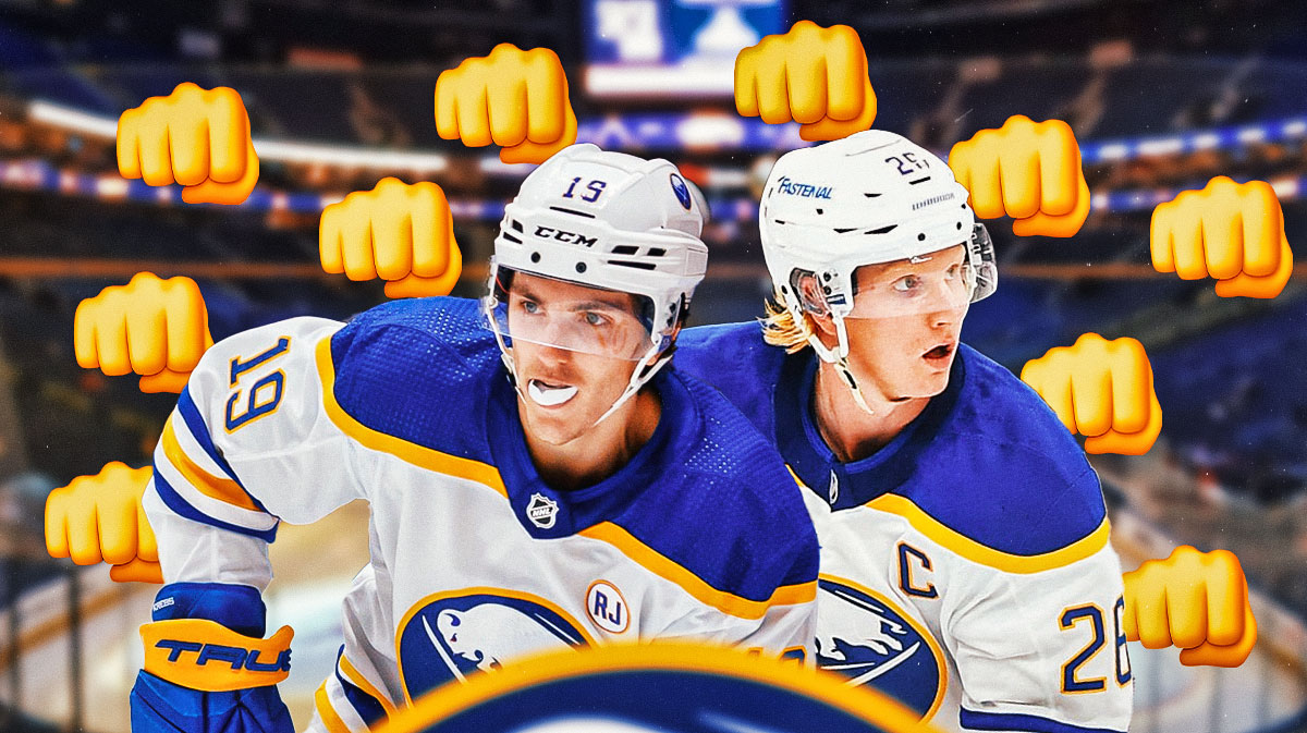 Punches thrown during wild Sabres practice fight