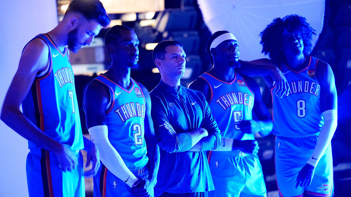Mark Daigneault speaks to Thunder centers' vocal leadership