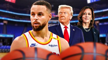 Watch Warriors' Stephen Curry casually sink backwards half-court shot