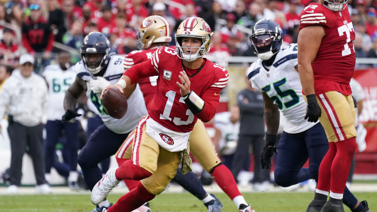 49ers rumors: Insider floats idea of Brock Purdy trade, Aaron Rodgers ...
