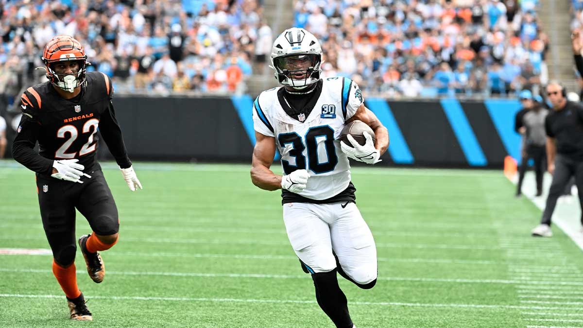 Panthers RB Miles Sanders avoids serious injury after being carted off ...