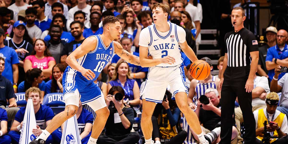 Duke basketball's Cooper Flagg grabs attention with angry throwdown in debut