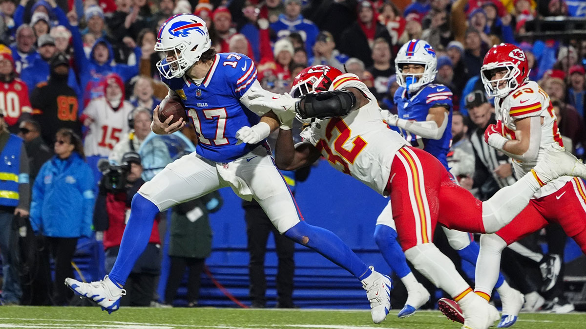 Bills' Josh Allen gets 'GOAT' label after leading Buffalo to Chiefs ...