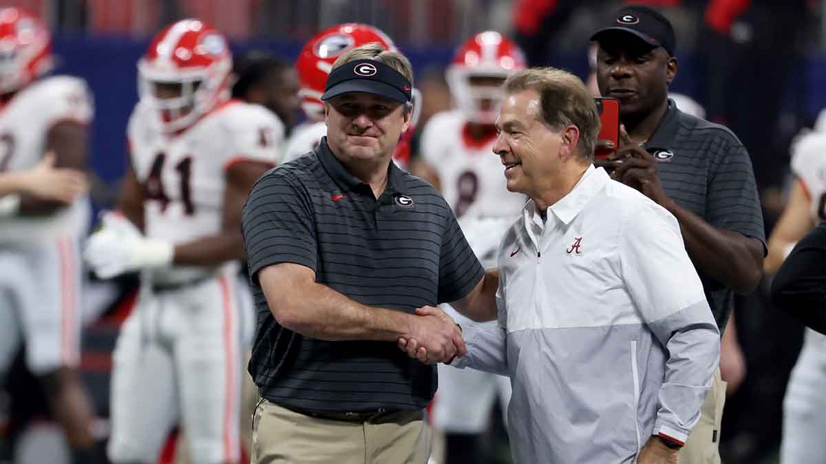 Georgia football's Kirby Smart gets massive Nick Saban praise ahead of ...