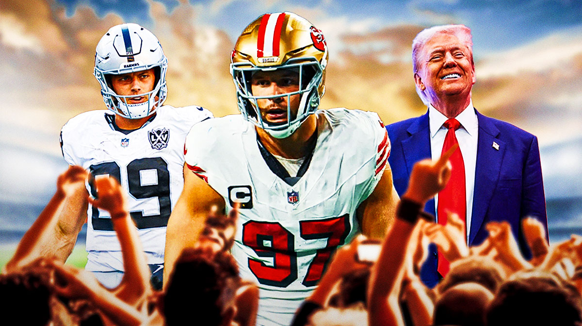 Raiders' Brock Bowers follows in Nick Bosa's footsteps with Donald ...