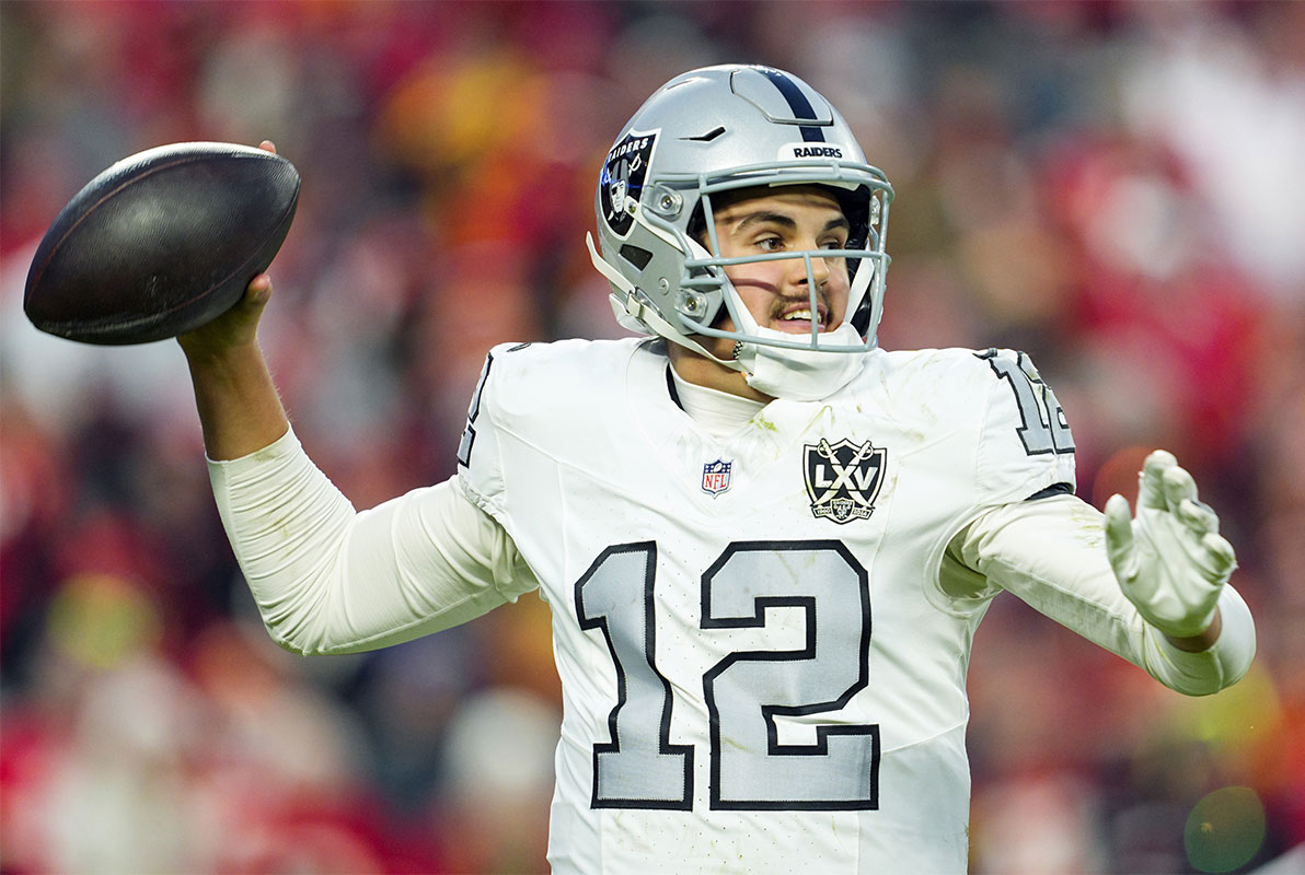 Raiders QB Aidan O'Connell's practice absence sparks Week 14 doubt