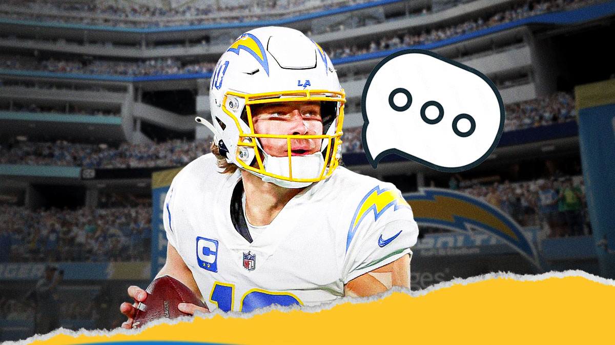 Justin Herbert reacts to pass-without-interception streak ending at 357