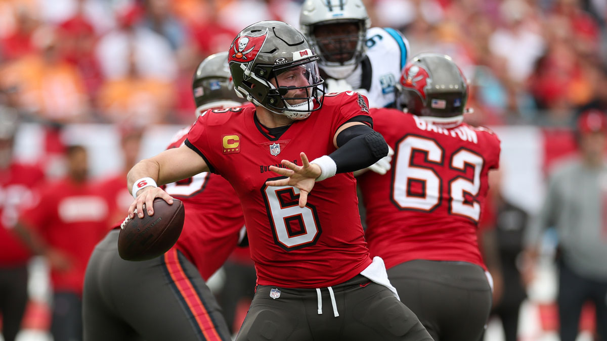Buccaneers' Baker Mayfield sets another career high during near-perfect half vs. Panthers