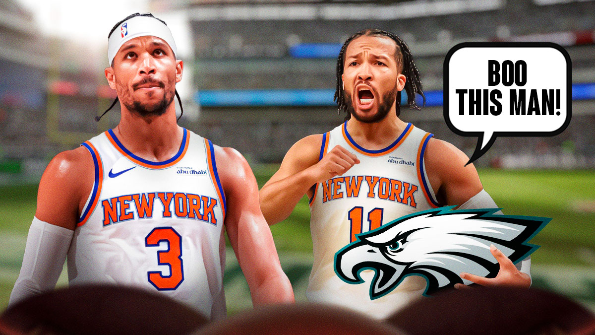 Knicks' Jalen Brunson asks Eagles fans to boo Commanders fan Josh Hart