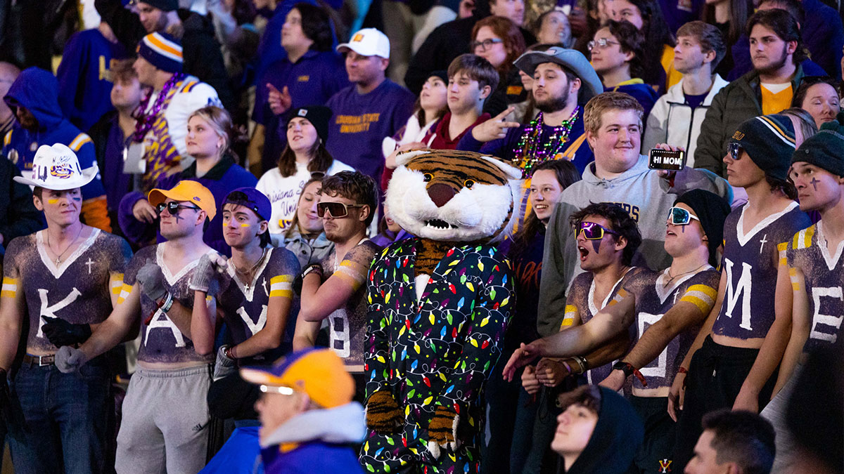 LSU football fans in disbelief as Tiger Stadium covered in snow