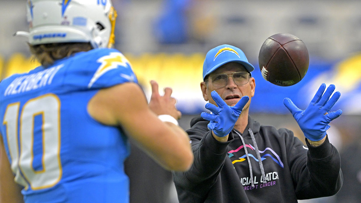 Chargers' Justin Herbert reveals bizzare Jim Harbaugh anecdote before ...