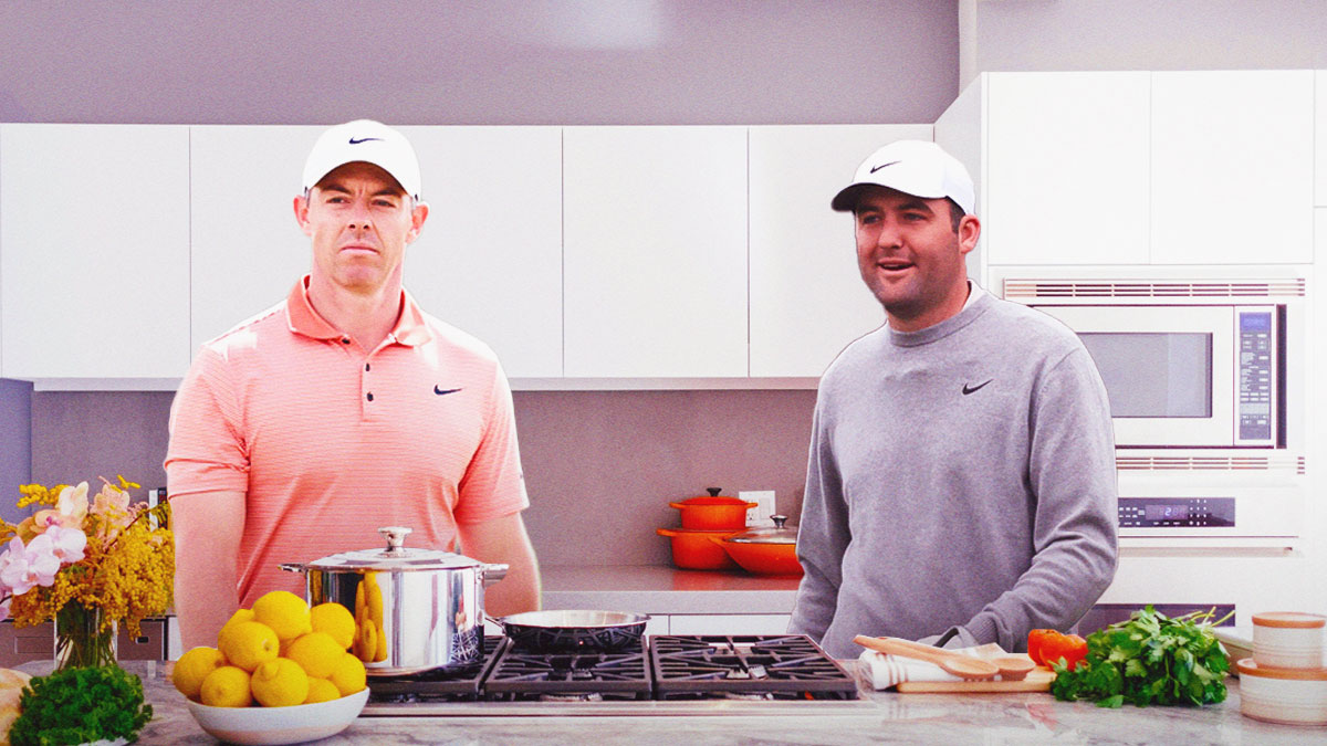 Scottie Scheffler hysterically reacts to Rory McIlroy jab at Pebble Beach