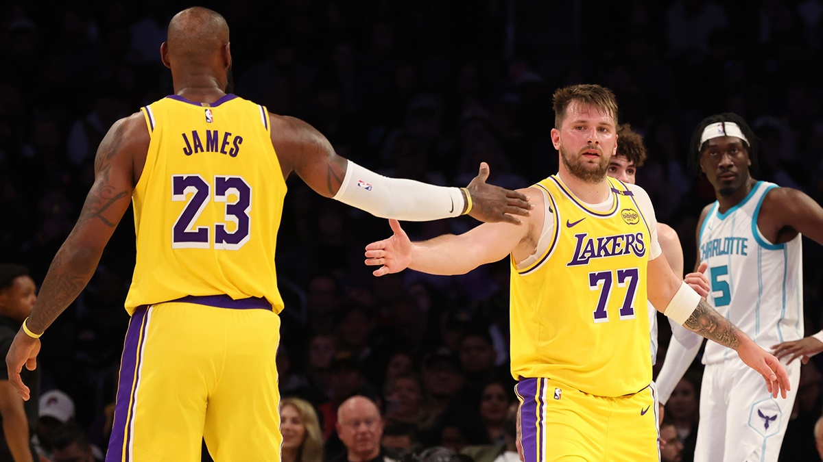 Lakers' LeBron James makes guarantee on Luka Doncic's shooting struggles