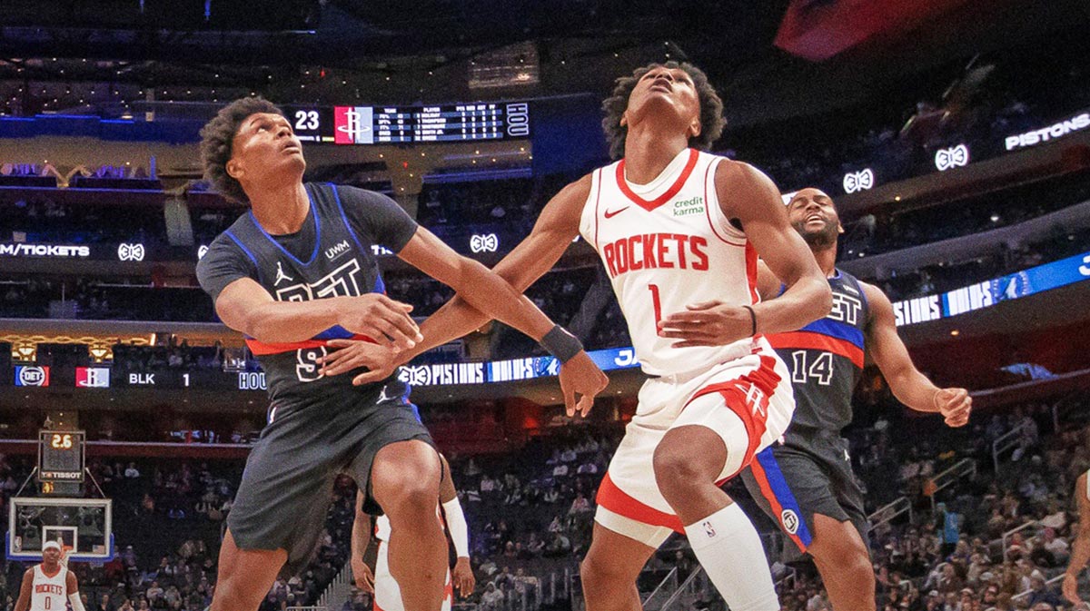 Rockets' Amen Thompson takes hilarious Pistons shot at Ausar Thompson