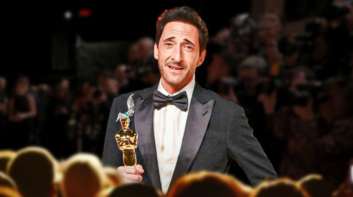 Adrien Brody makes history with long-winded Oscars speech