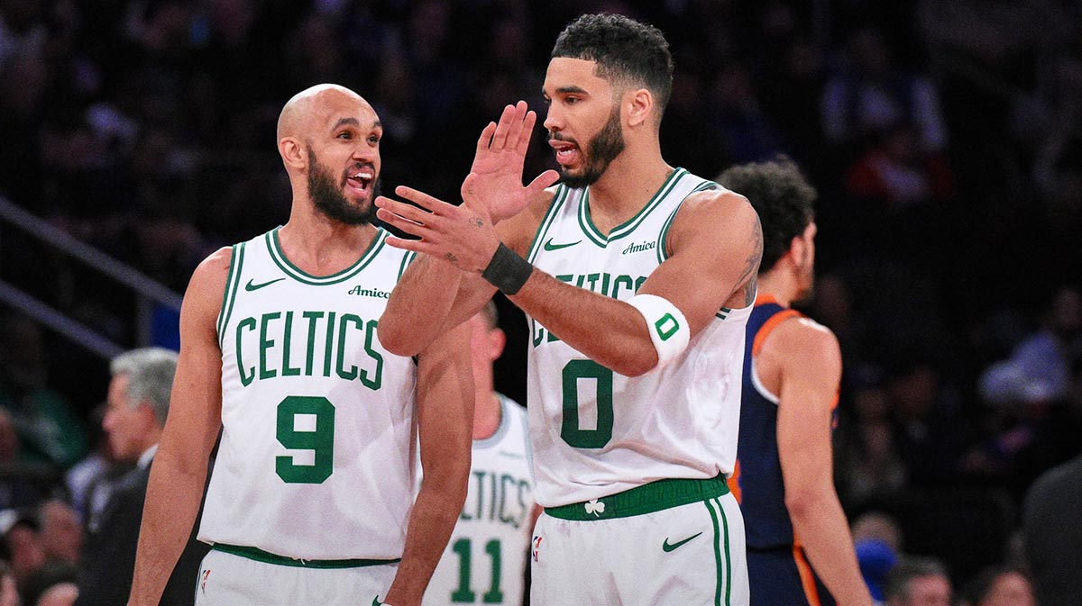 Celtics' Jayson Tatum receives challenge from Kendrick Perkins