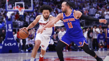 Pistons' Jalen Duren caught calling Jalen Brunson a 'flopping motherf****r'