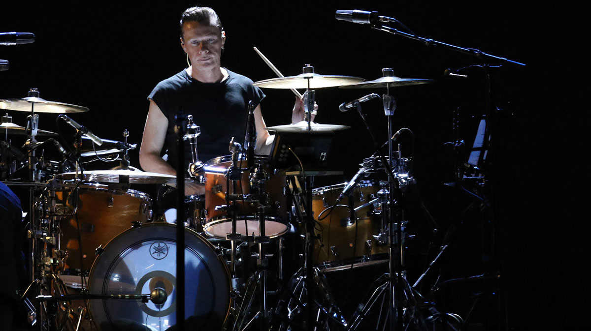Watch U2's Larry Mullen Jr. shock fans with first public performance in ...