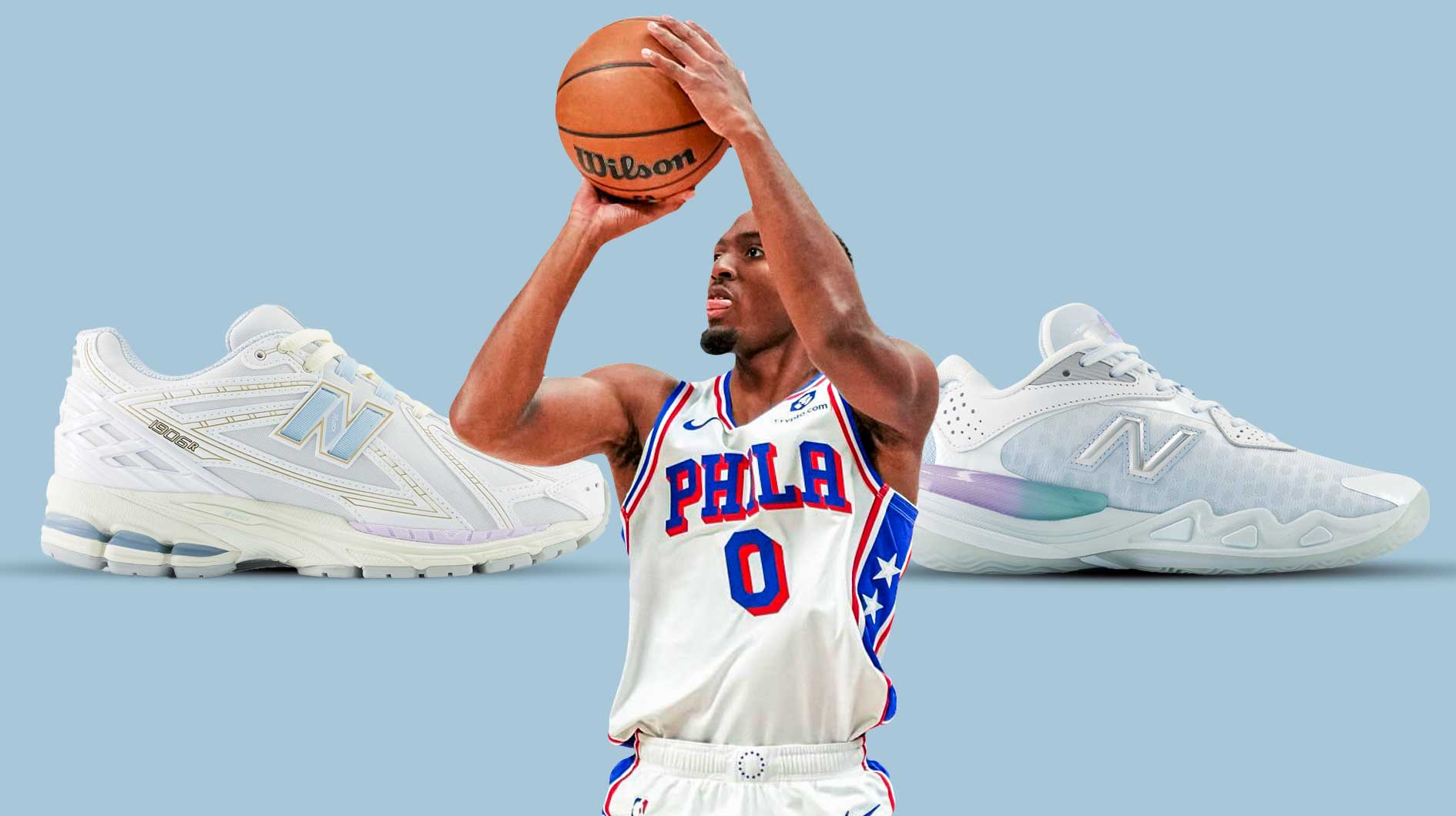 Exclusive: Tyrese Maxey on New Balance "Hero Pack," 76ers, Joel Embiid ...