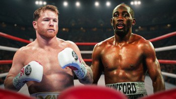Terence Crawford shares moment with Angel Reese before Canelo Alvarez fight