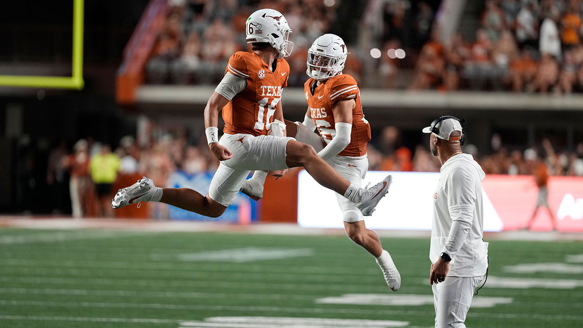 Texas football news: Arch Manning stares down Sam Houston defender ...