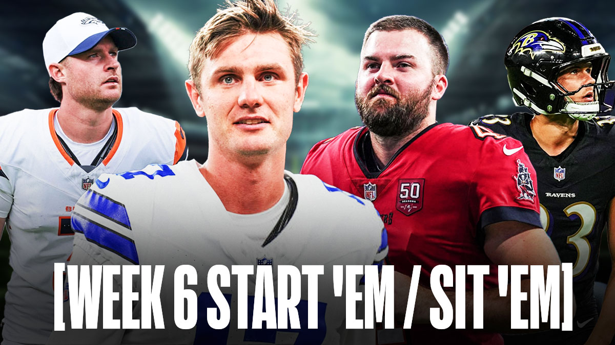 NFL Fantasy Football Week 6 Start 'Em Sit 'Em: Kicker