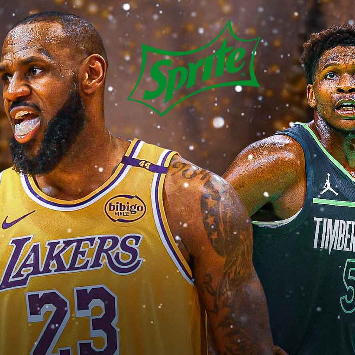 Lebron James Sprite Kommersiell 7 509 Lebron James Slam Dunk Stock